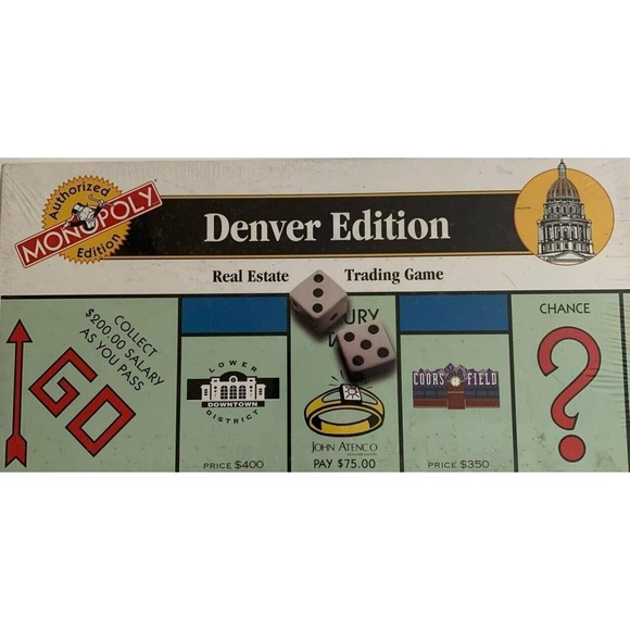 Hasbro | Games | Vintage Monopoly Denver The Mile High City Edition 996 ...